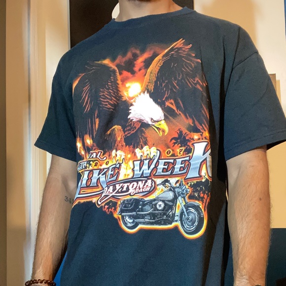 Gildan | Shirts | 207 Fire Eagle Bike Week T Shirt | Poshmark